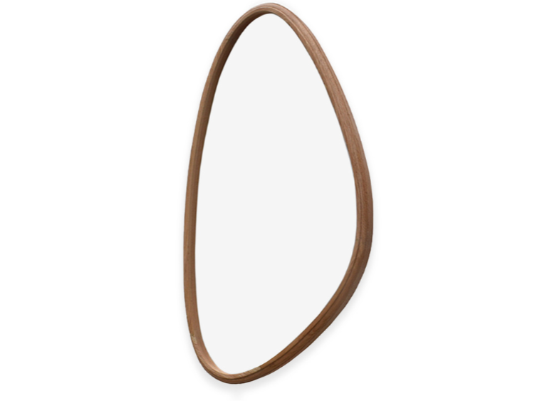 Organic Pebble Mirror #7 - Natural American Oak Frame - Mirrors