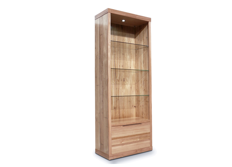 Elwood Tasmanian Oak Medium Display Wall Unit | Living Elements