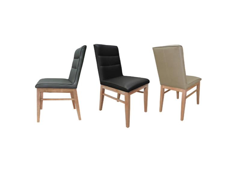 Nico Leather Dining Chair Tasmanian Oak Leg - Leather Dining Chairs