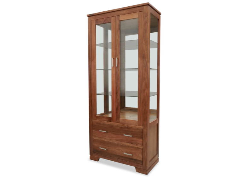Bermagui Tasmanian Blackwood Timber & Glass Display Cabinet - Display ...