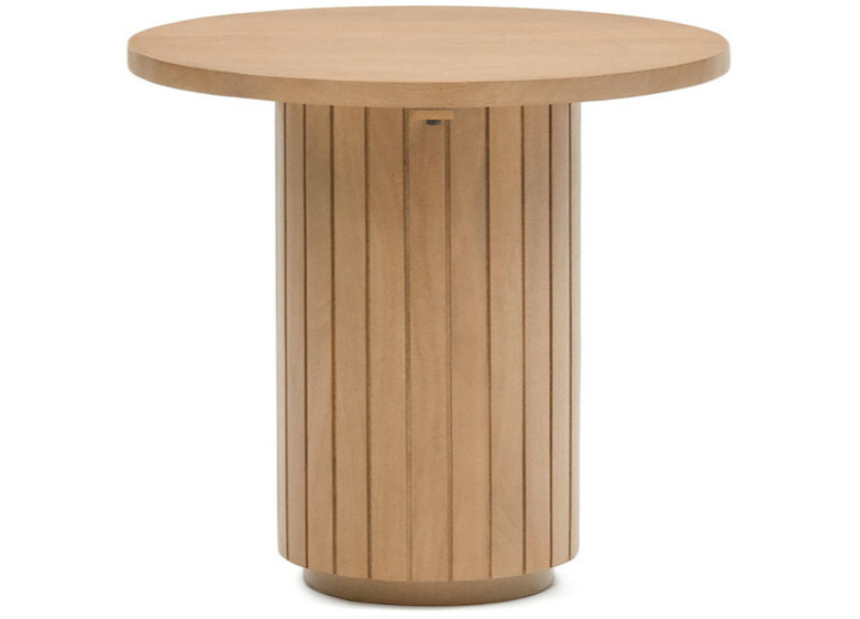 Lucile Mango Wood Round Side Table