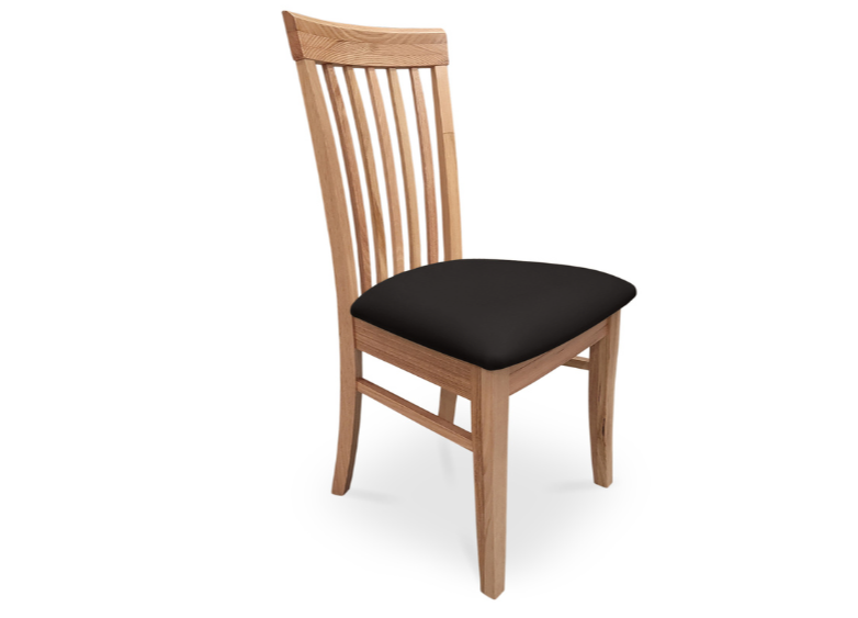 Matilda Messmate Timber Dining Chair - Upholstered Seat BLACK - General