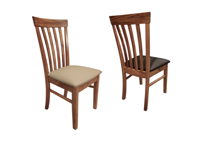 Matilda Blackwood Timber Dining Chair - Upholstered Seat - General