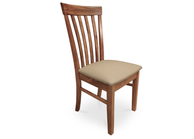 Matilda Blackwood Timber Dining Chair - Upholstered Seat PAPERBARK ...