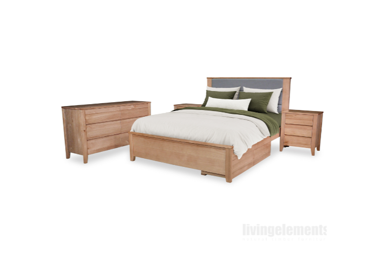 Harper Ash Timber Dressing Table Bedroom Package - Harper Bedroom